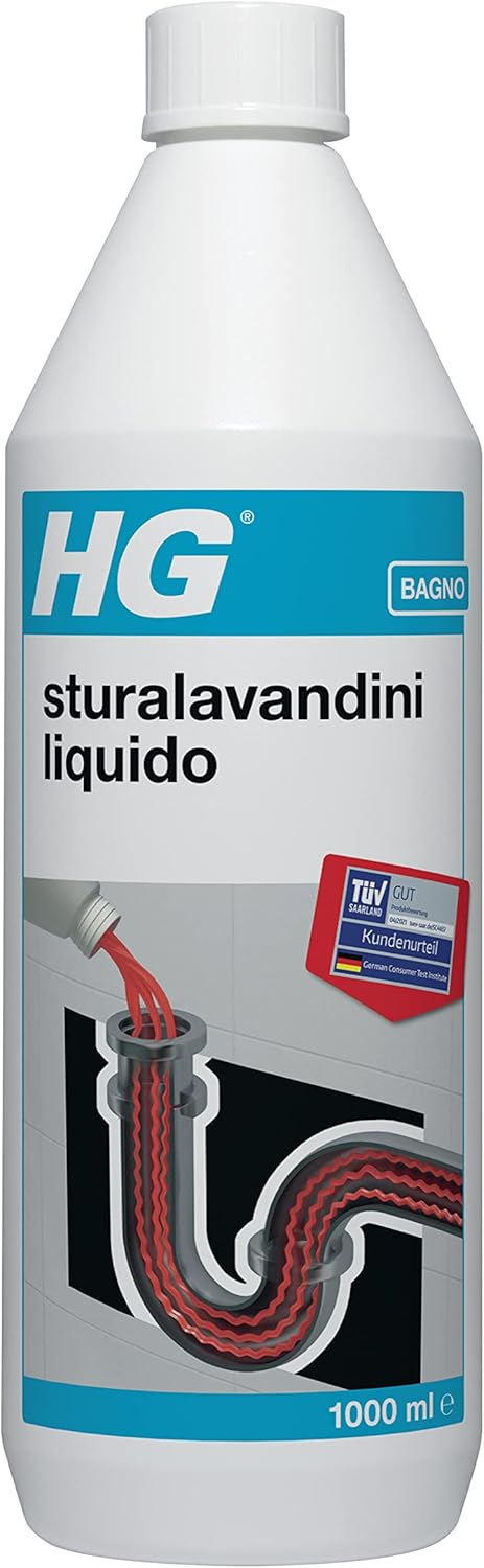 HG Disgorgante Lavandini, Rimuove Efficacemente le Ostruzioni dai Tubi ...