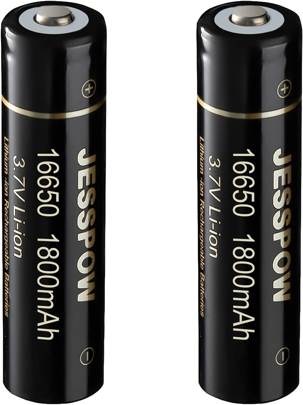 Amazon.com: JESSPOW 16650 Rechargeable Battery, 16650 Rechargeable Li ...