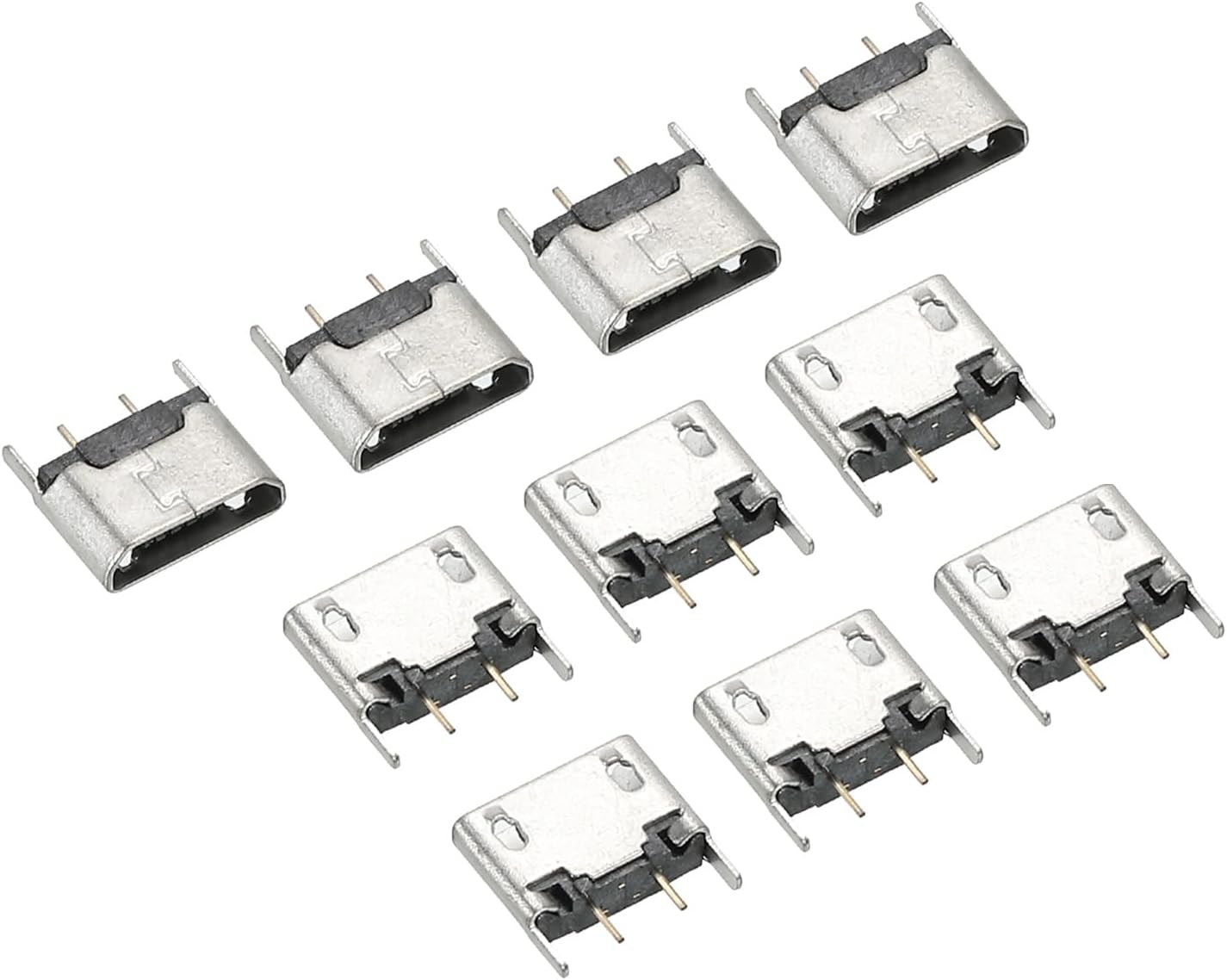 Amazon.com: PATIKIL Micro USB Type B Connector 2Pins Male Plug Socket ...