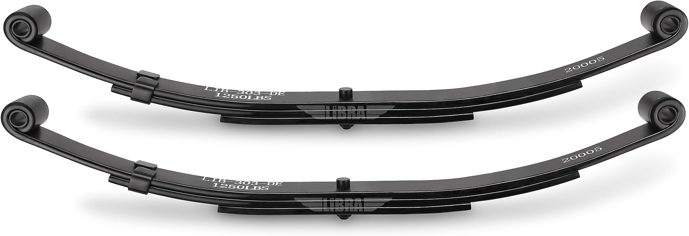 Amazon.com: LIBRA Trailer Leaf Spring 3 Leaf Double Eye 1250lbs Cap for ...