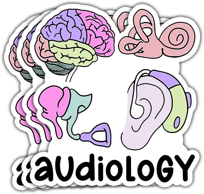 Amazon.com: SUNHADO (3 Pcs) Audiology Stickers Audiologist Stickers ...