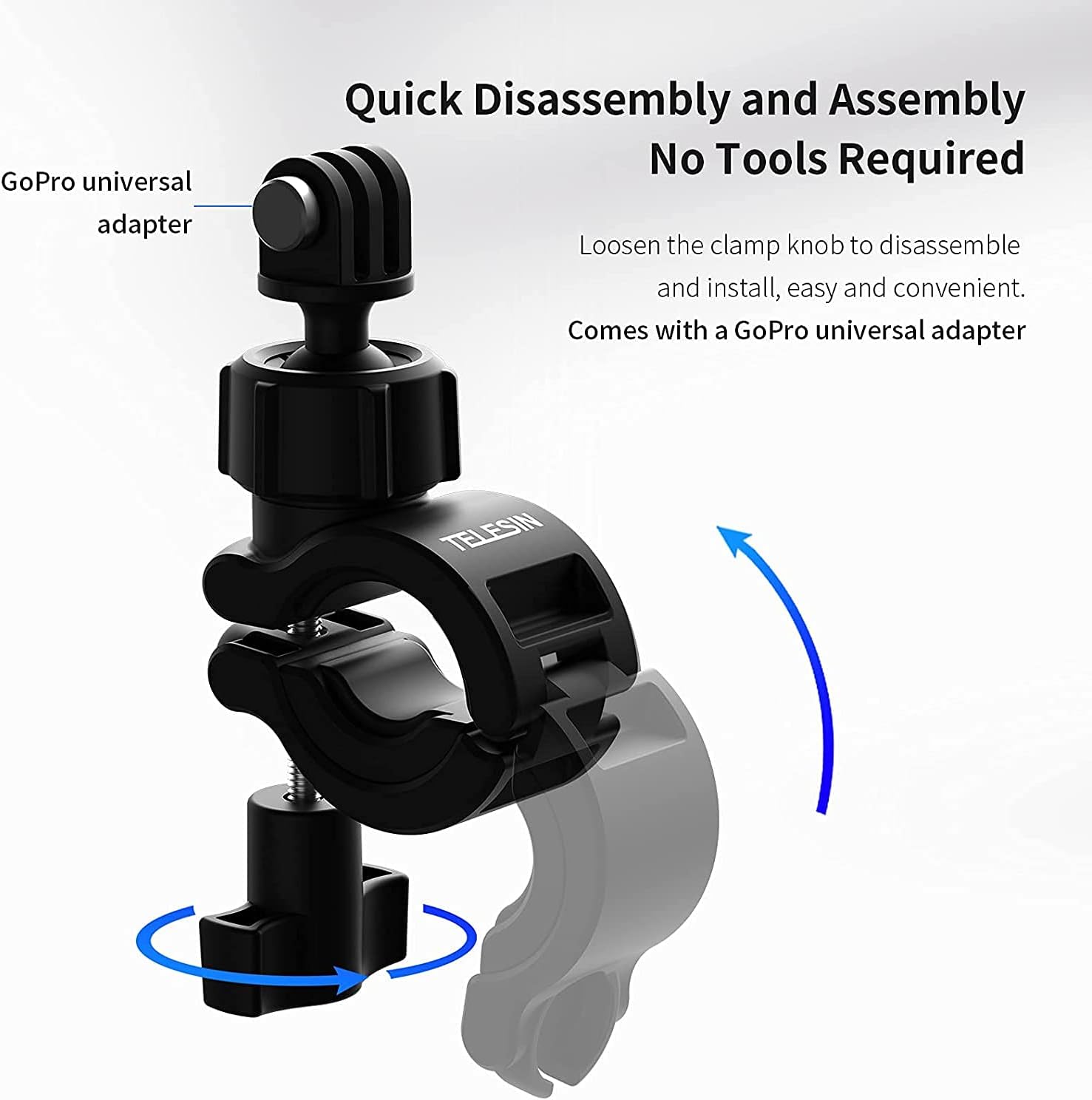 Action Camera Bicycle Mount compatible with Gopro hero 10/9/8/7/6 ...