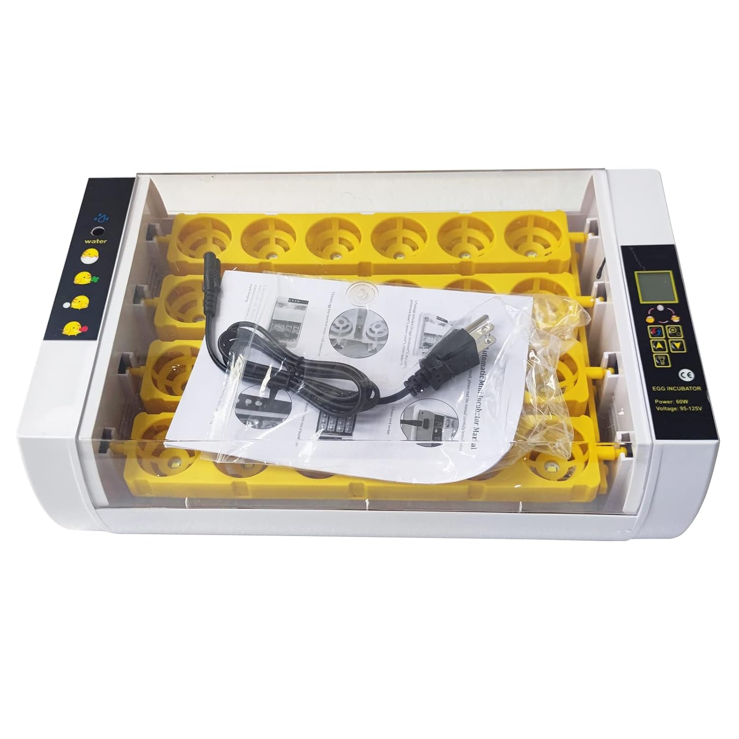 INTBUYING Egg Incubator 24 Eggs Poultry Hatcher General Digital ...