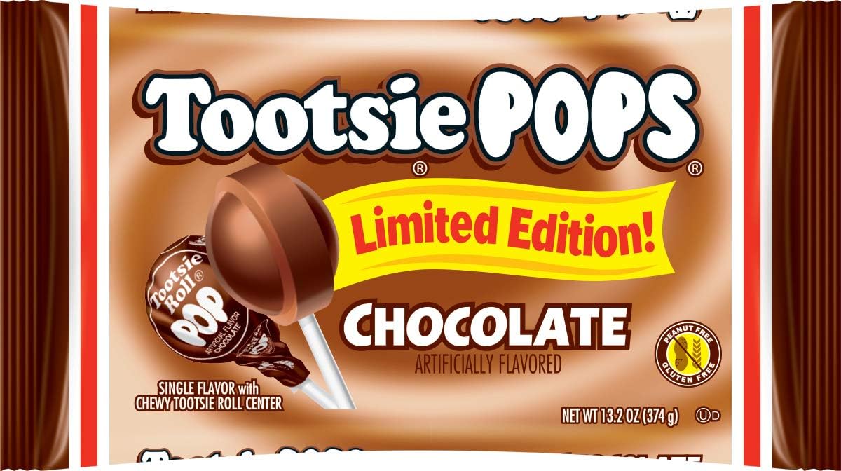 Amazon.com : Tootsie Pops Tootsie Roll Pops Chocolate Flavor Limited ...