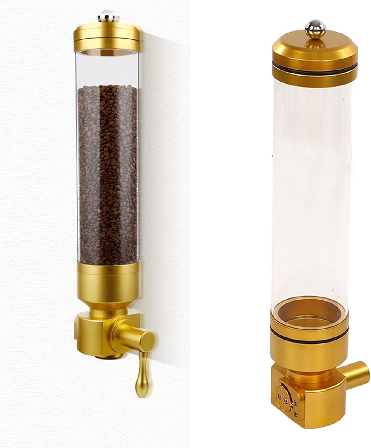 Amazon.com: Jeanoko Food Dispenser, Coffee Bean Display Jar Wall ...