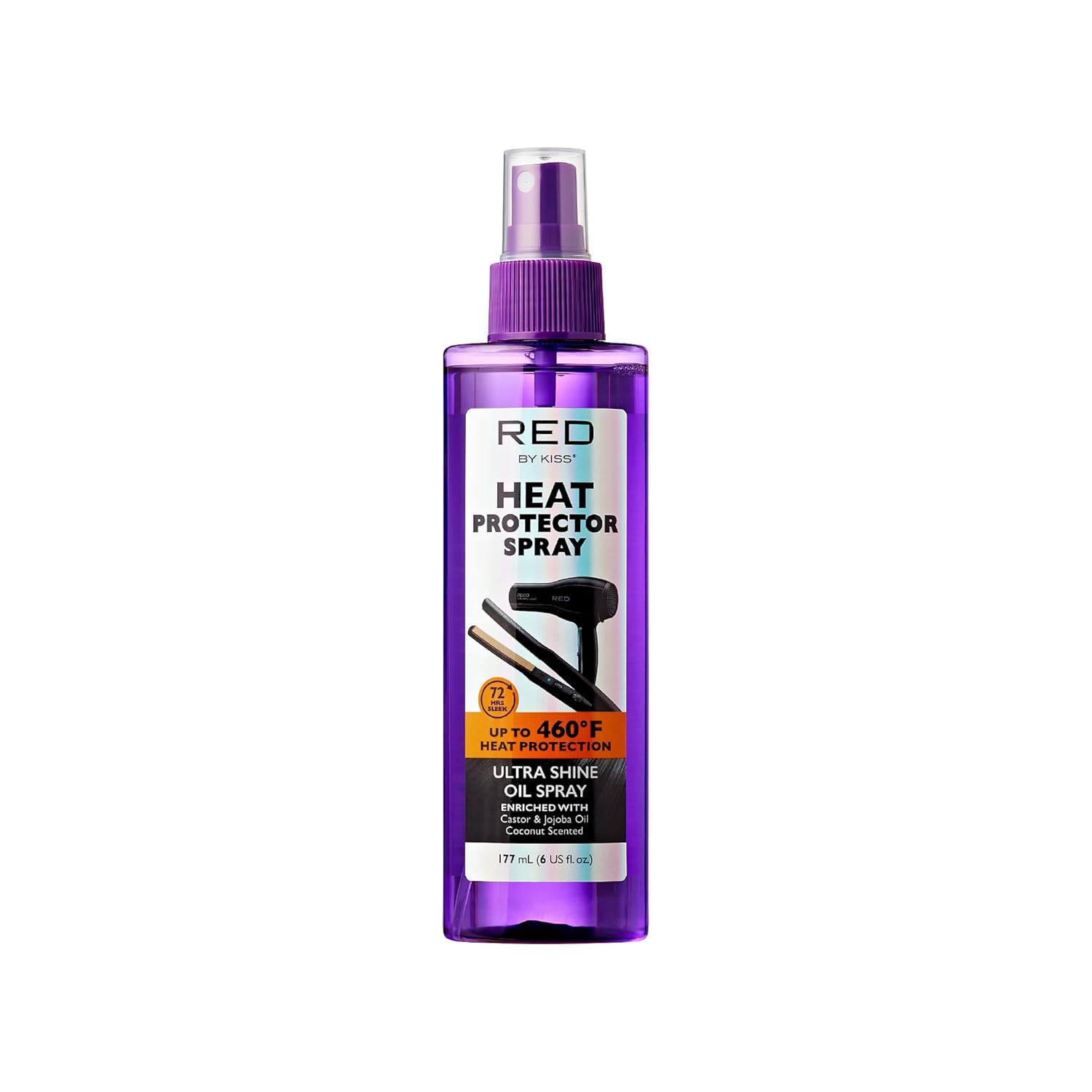 Amazon.com: Red by Kiss Heat Protector Ultra Shine Oil Spray - Thermal ...