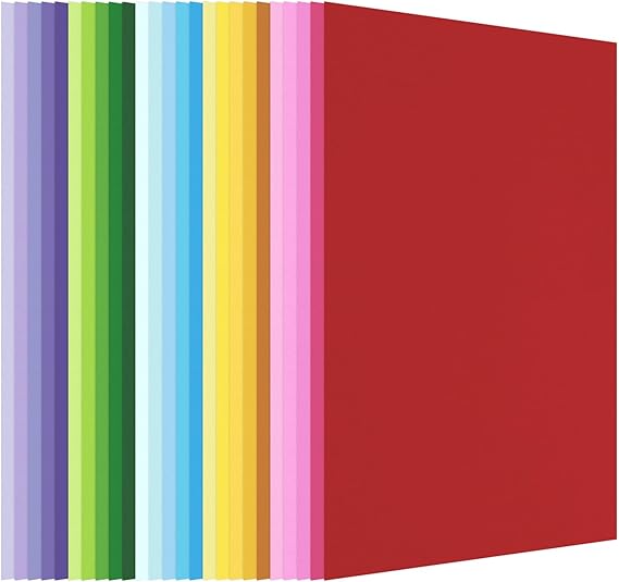 Amazon.com: Whaline 150 Sheets 8.5 x 11 Inch Gradient Colored Card ...