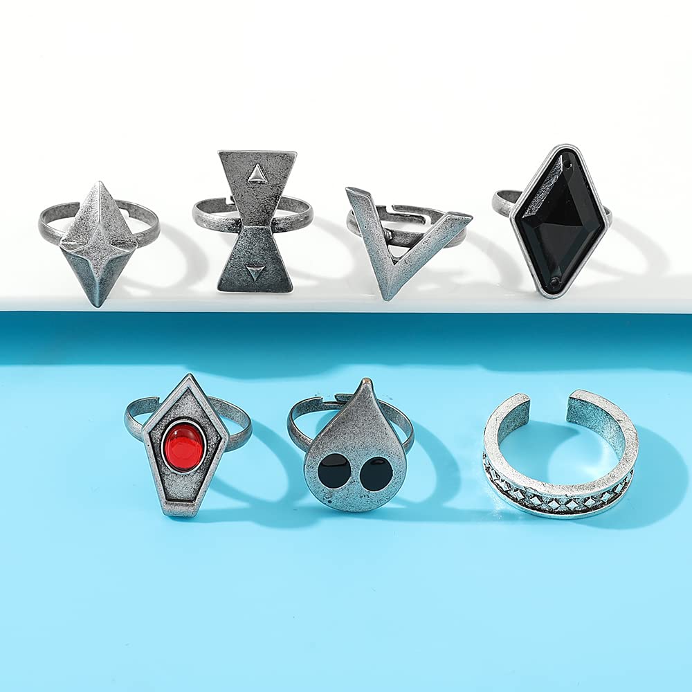 Snapklik.com : Genshin Cosplay Hutao Rings - Adjustable Vintage Game ...