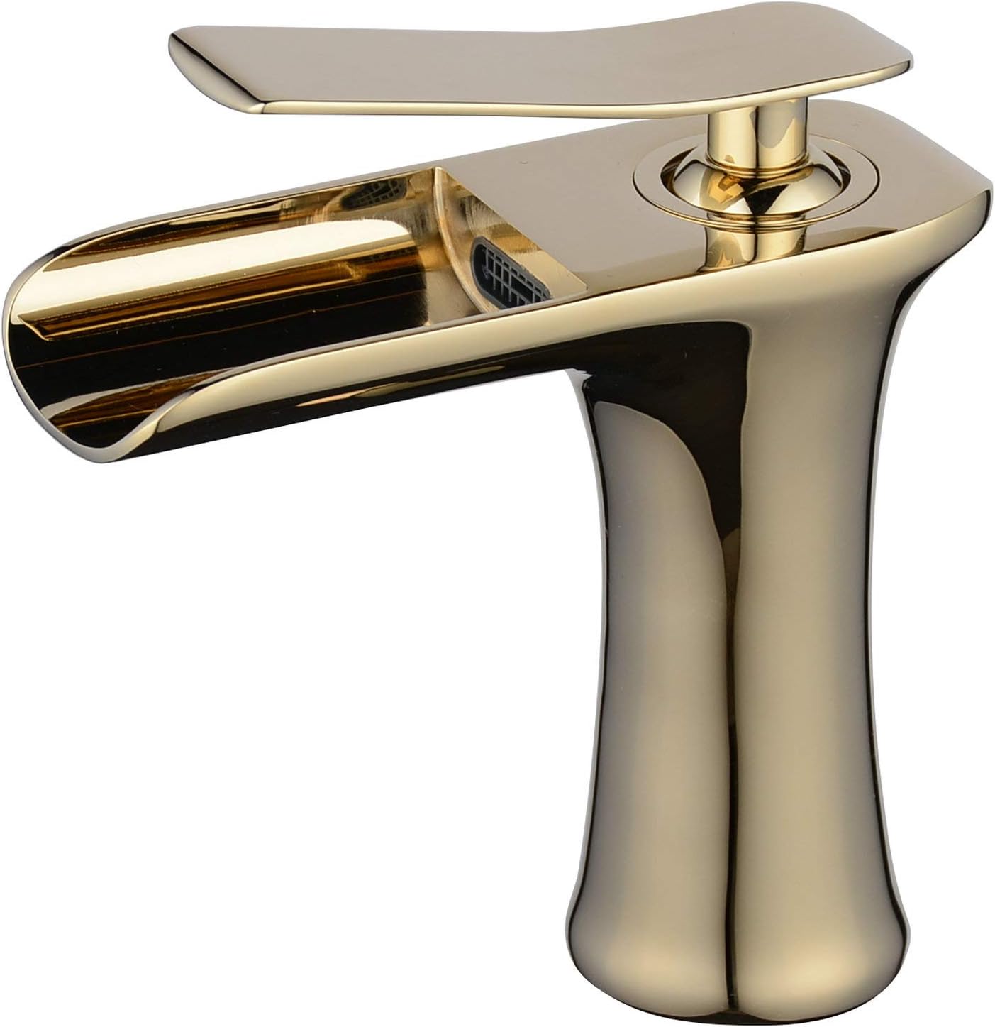 Rubinetto Bagno Lavabo Nero Opaco per Lavandino a Cascata Miscelatore ...
