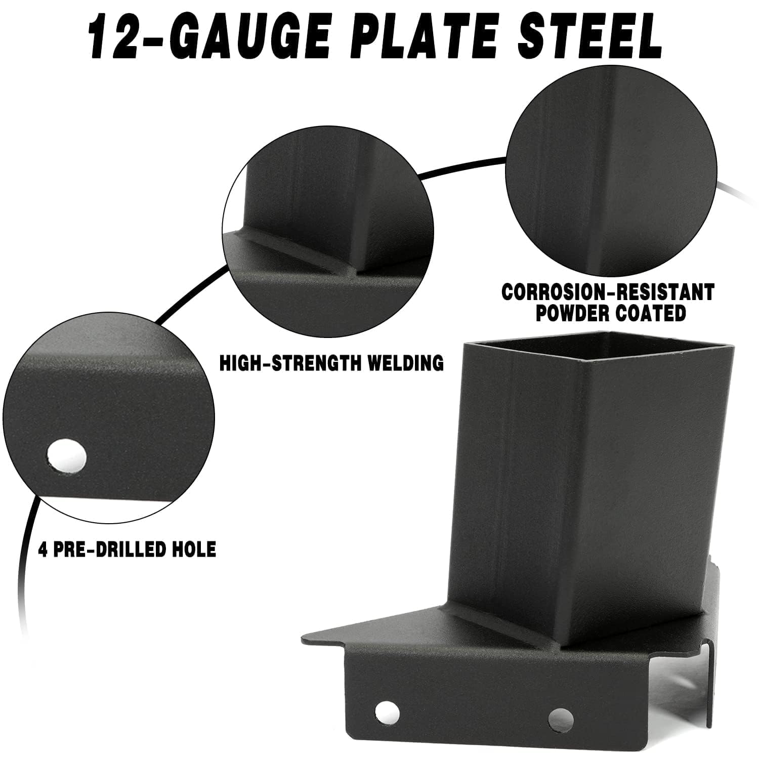 Snapklik.com : Deer Stand Brackets 4x4 Deer Blind Brackets, 4Pcs ...