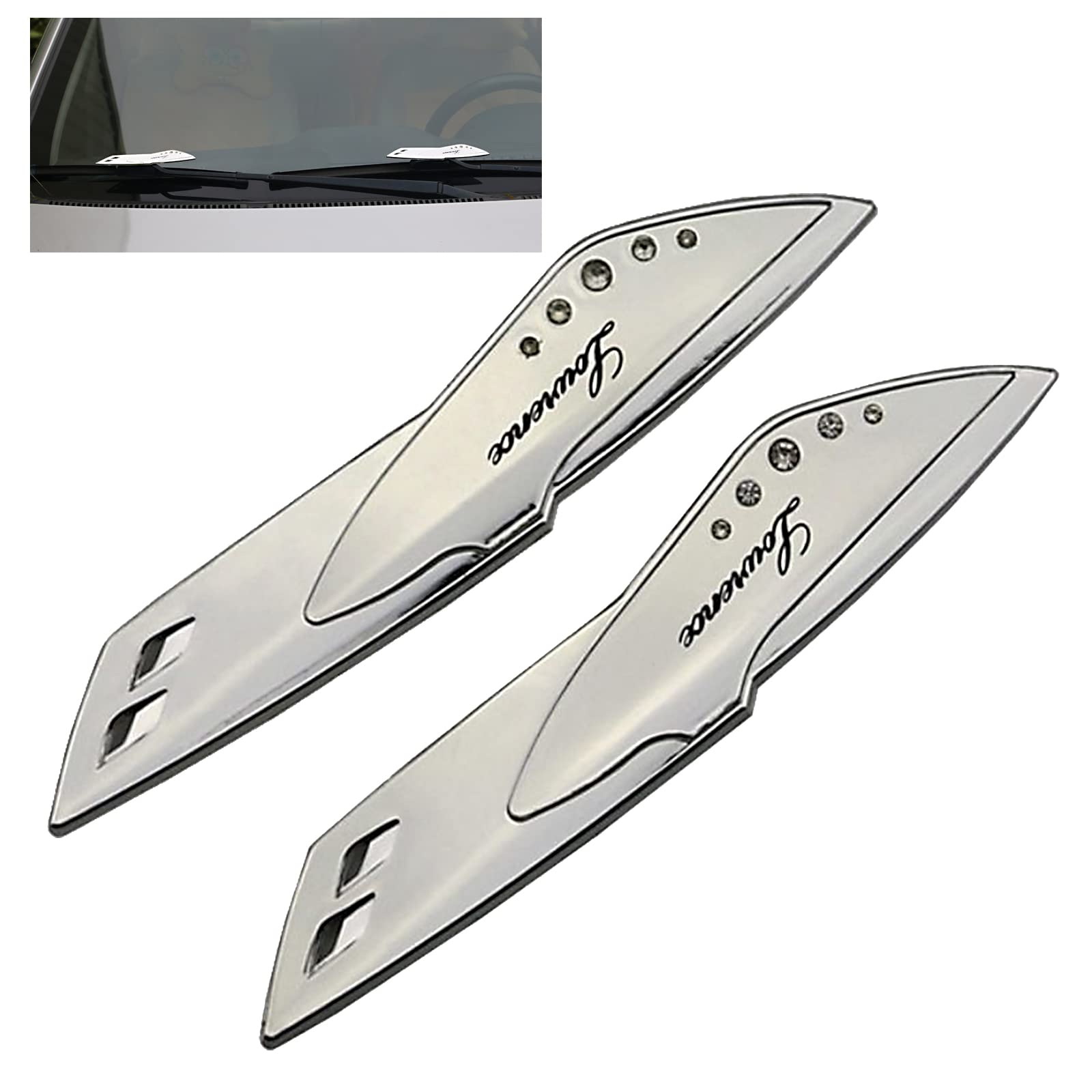 Amazon.com: jeseny 2 PCS Car Wiper Plus Pressure Pads Fixed Wind Wipes ...