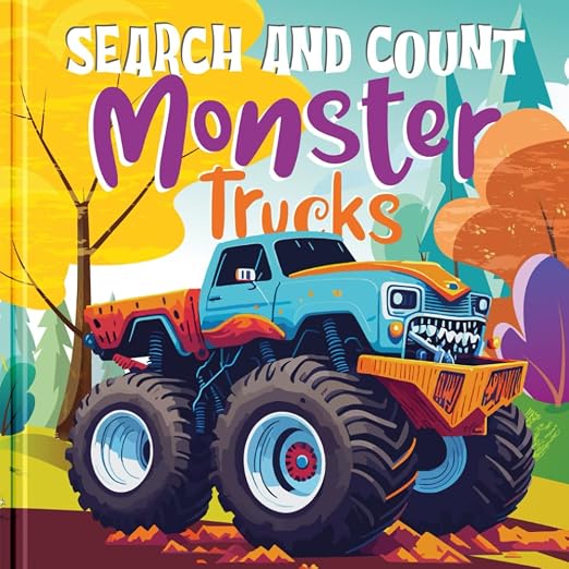 Search and Count Monster Trucks! I Spy Book for Kids Ages 2-5 ...