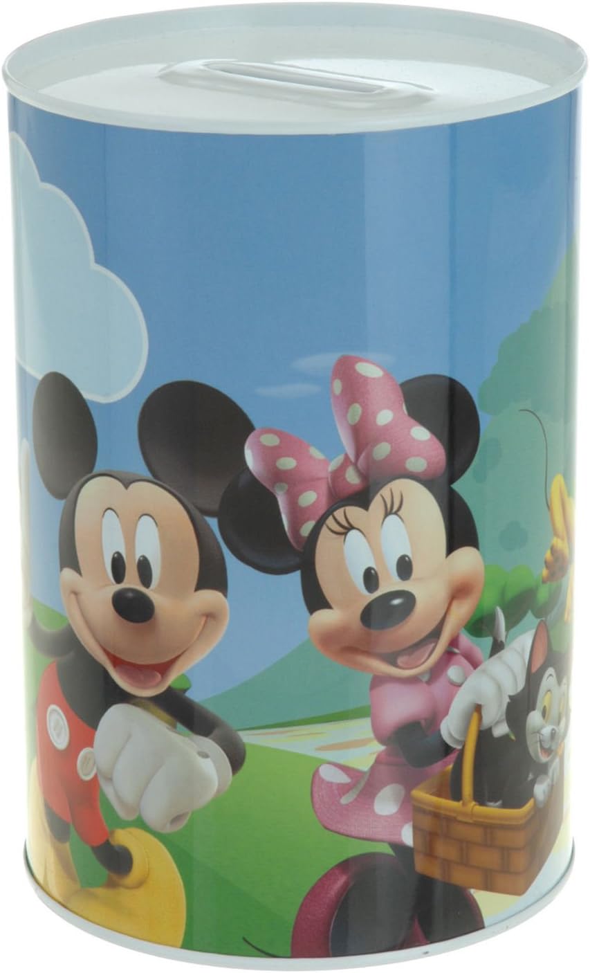 Amazon.com: Disney's Mickey & Minnie Mouse Kids Money Box Tin Saving ...