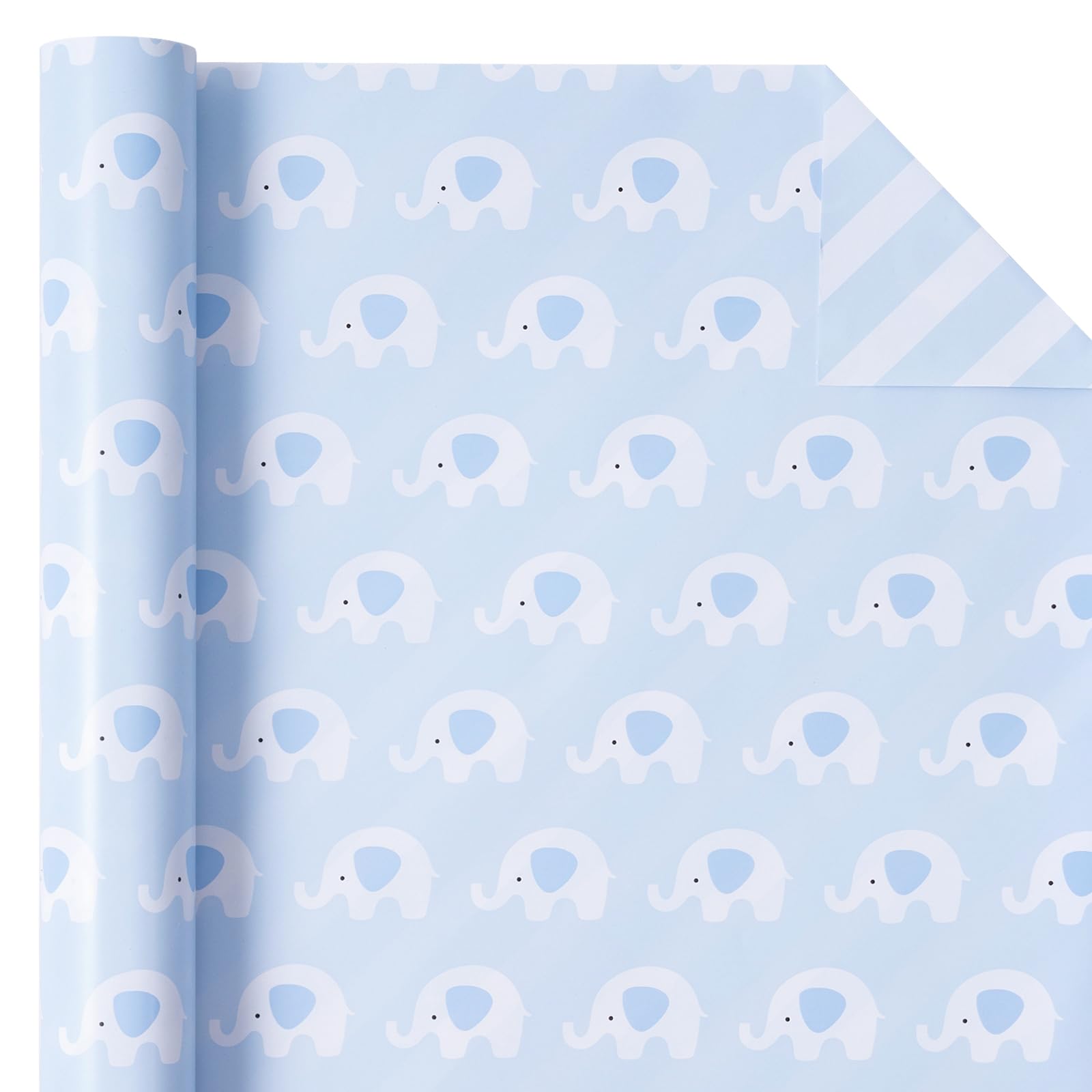 Snapklik.com : WRAPAHOLIC Jumbo Reversible Baby Boy Wrapping Paper - 30 ...