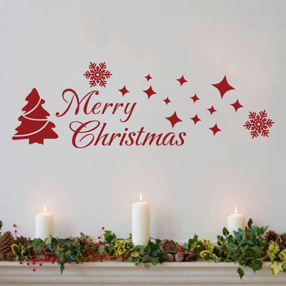 Amazon.com: OSALADI Removable Stickers Christmas Stickers Christmas ...