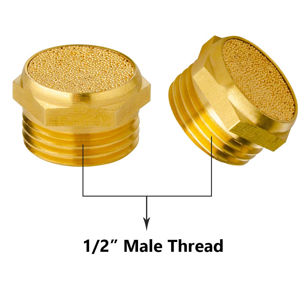 Snapklik.com : Quickun Pneumatic Muffler Silencer, 1/2 Male Thread ...