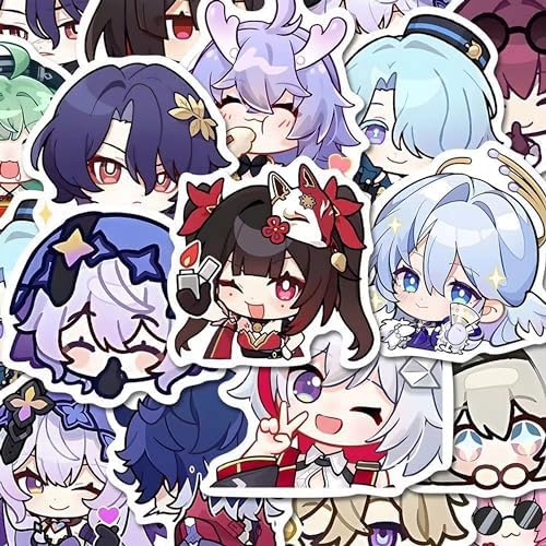 Amazon.com: Honkai: Star Rail Stickers 80pcs Video Game Stickers Party ...