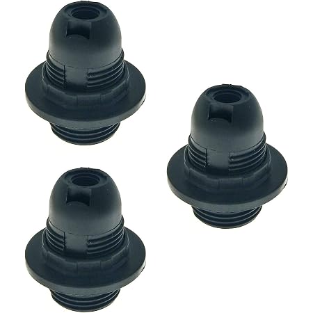 E12 Candelabra Socket,TWDRTDD Black 3-Pack Candelabra Base Lamp Holder ...