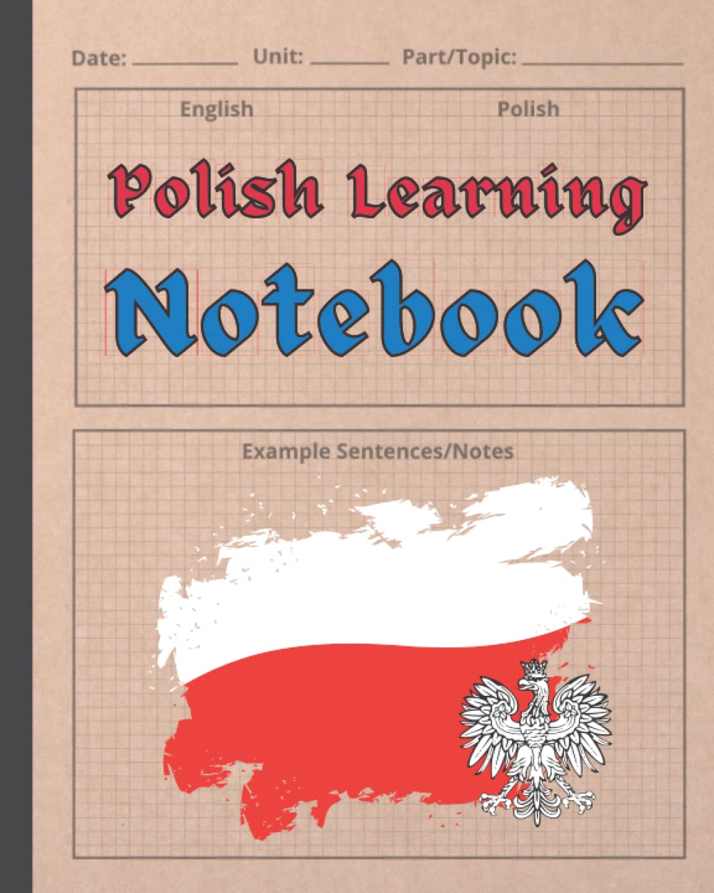 POLISH LEARNING NOTEBOOK: Vocabulary & Sentence Practice Book | Gifts ...