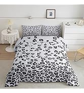 Amazon.com: Leopard Print Duvet Cover Set Twin Size Safari Cheetah ...