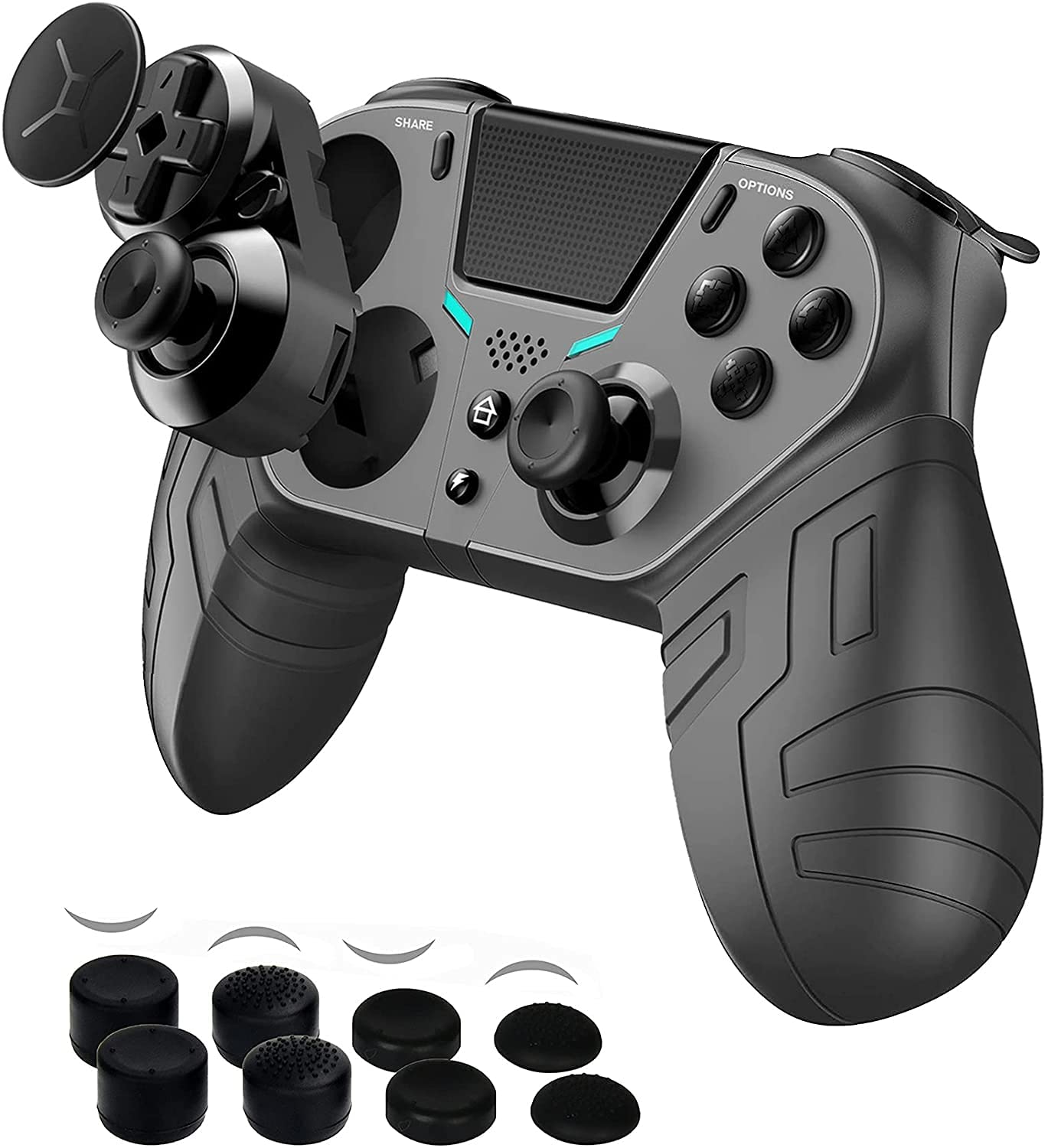 【2021 Upgraded Version】 PS4 Controller with Programmable Back Buttons ...