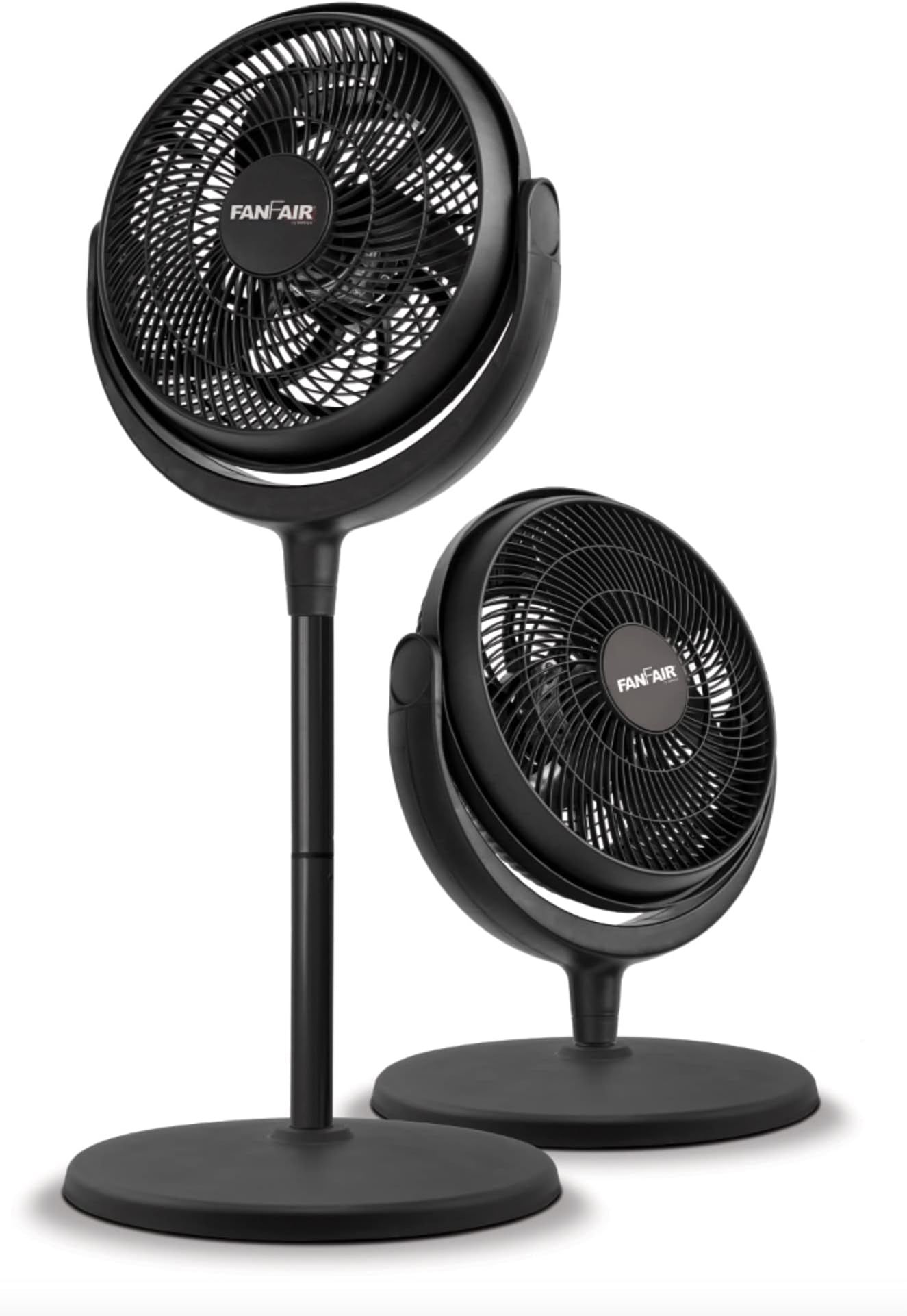 Amazon.com: FanFair 2-in-1 Stand Fan & Floor Fan 12-inch High Velocity ...