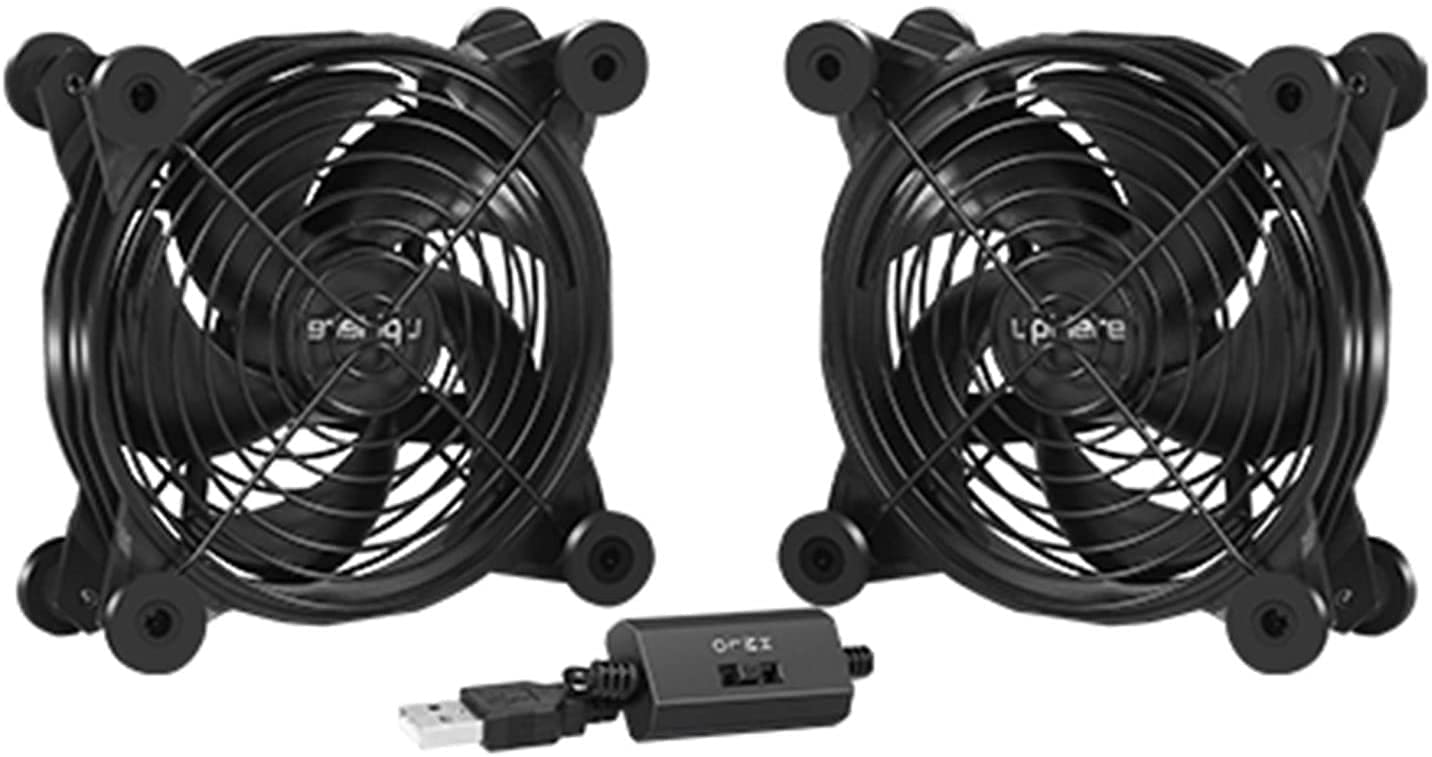 upHere PC Fan,120mm Silent USB Fan with 3 Adjustable Wind speeds ...