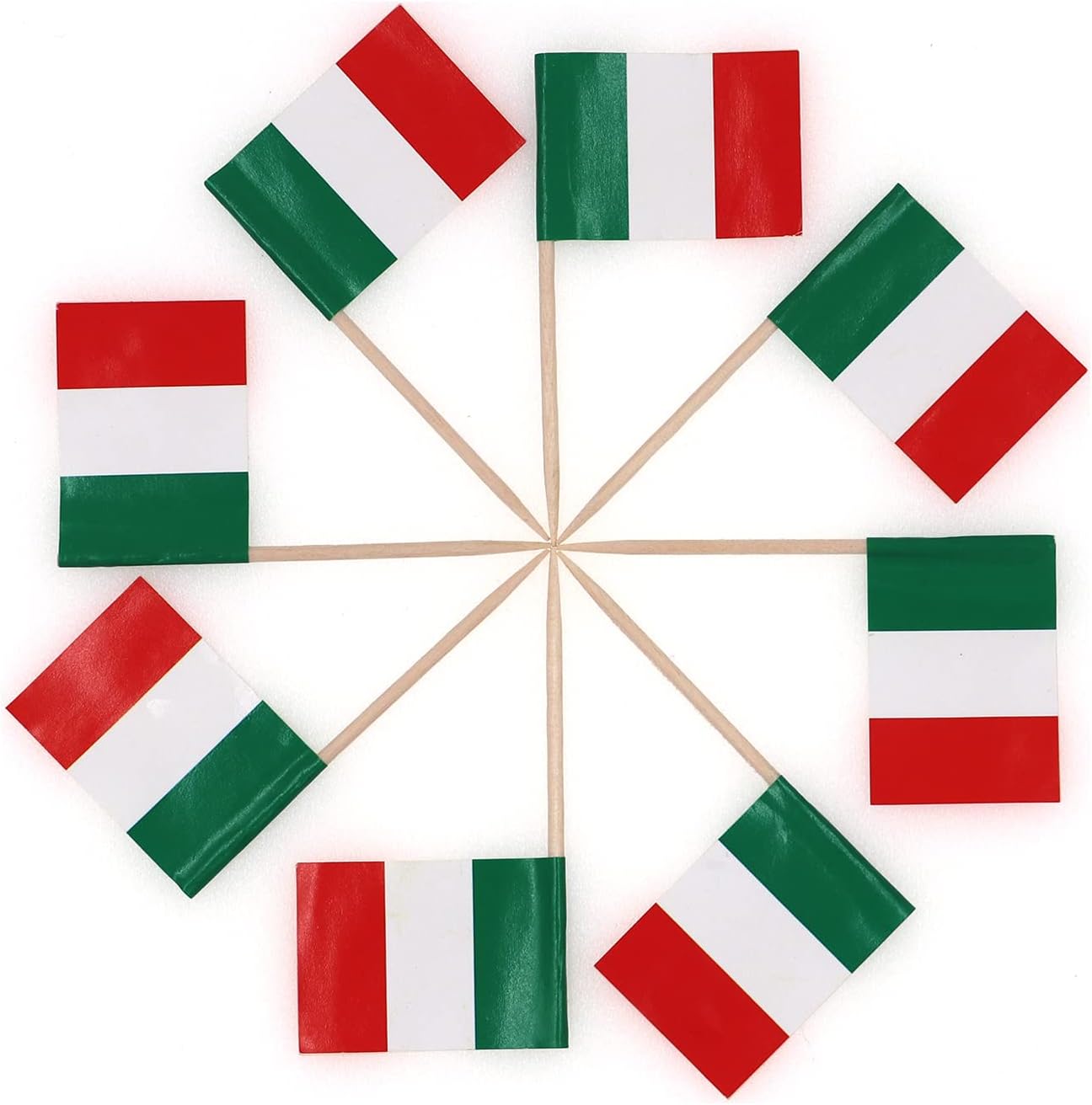 Amazon.com | YIPING 100PCS Italian Toothpick Flags,Italy Cupcake Food ...