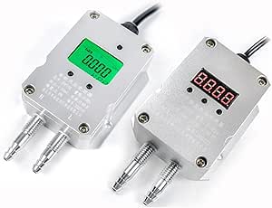 RS485 Air Pressure transducer for Air Conditioning Compressor (Color : LED 4-20mA, Size : 0-2Kpa ...