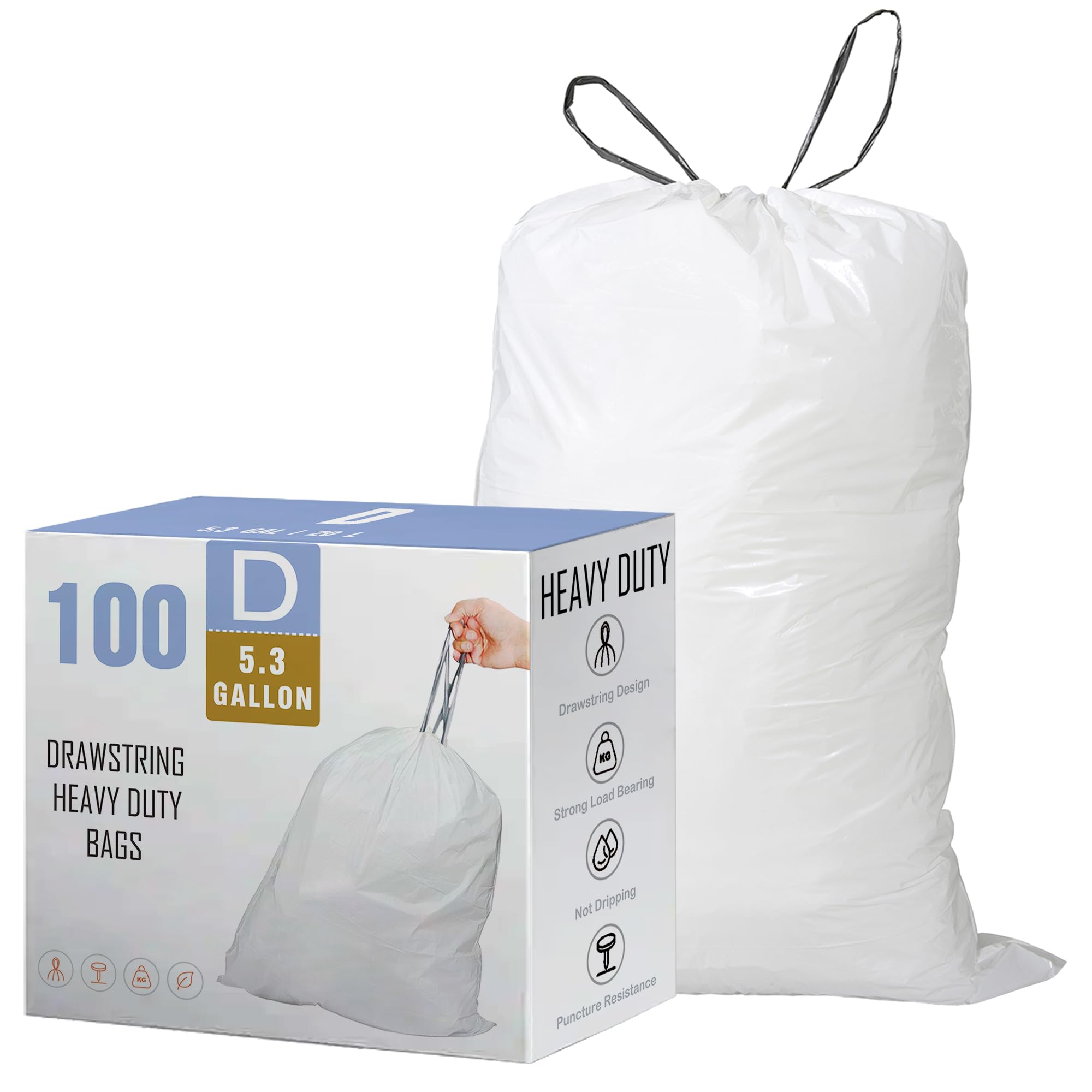 Amazon.com: DisplayForever Code D Drawstring Trash Bags Compatible with ...