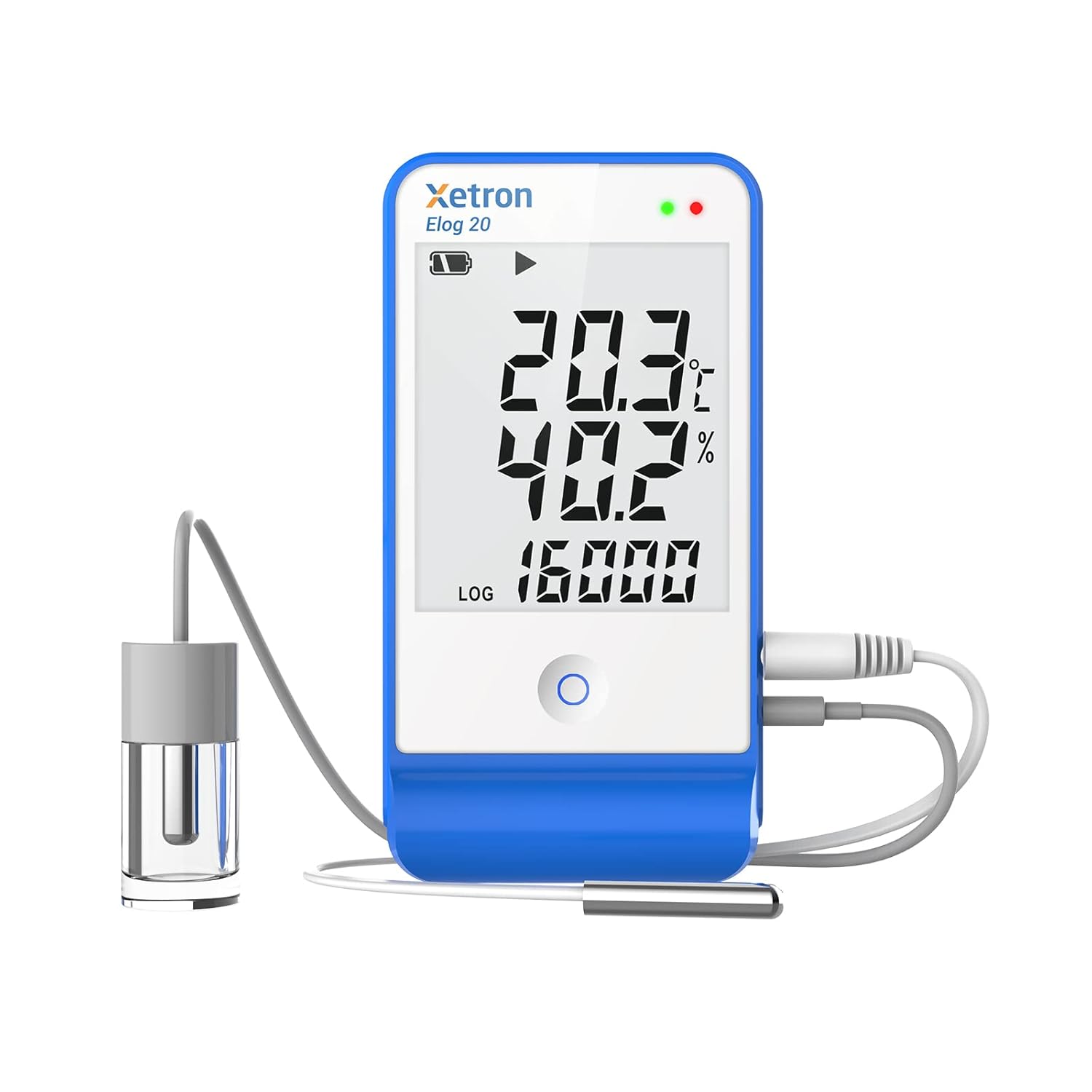 Amazon.com: Xetron 50 件可重複使用的溫度資料記錄儀,適用於疫苗醫療冰箱【15.3.2022-15.3.2024 校準證書】溫度濕度記錄器,附乙二醇探針,PDF 報告 ...