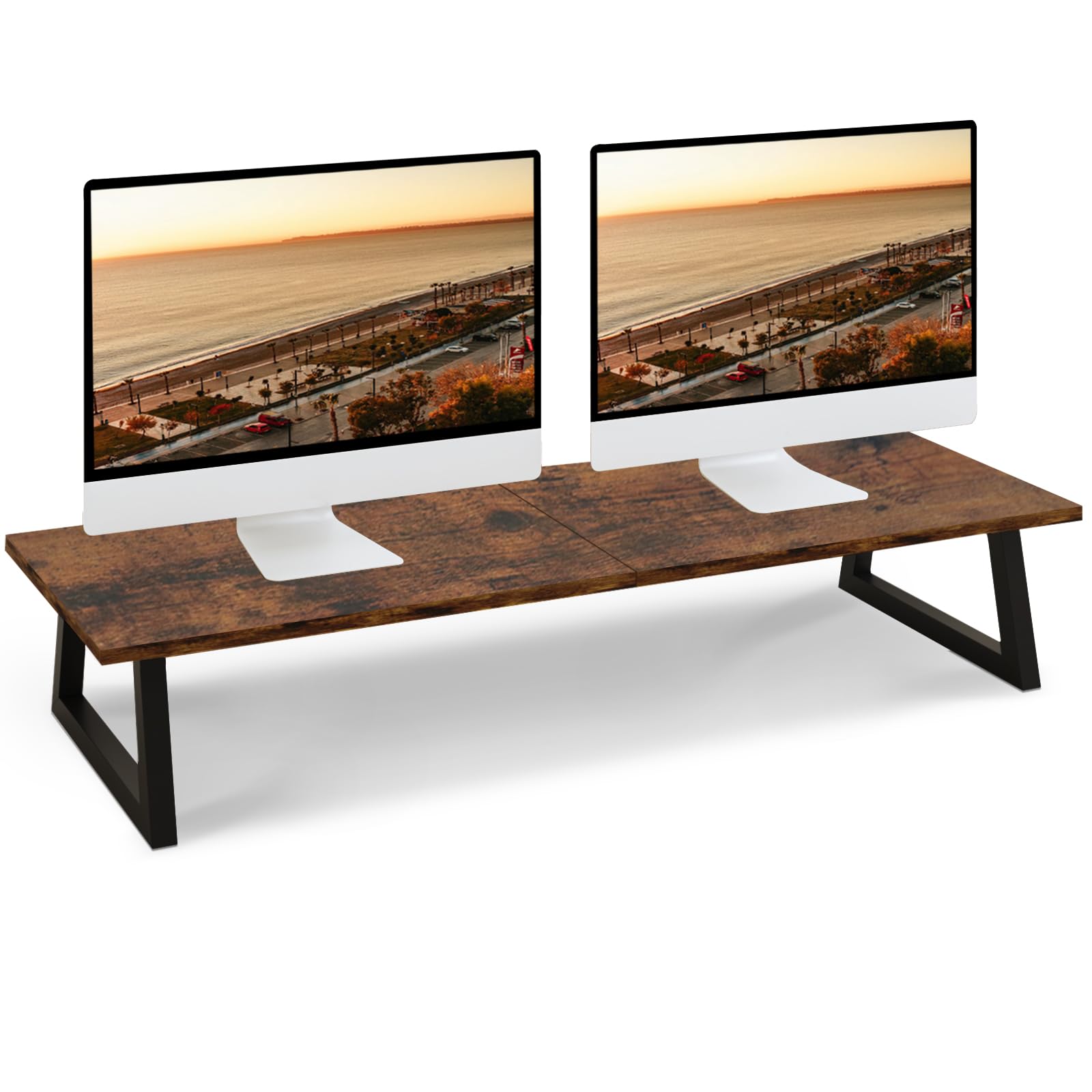 Amazon.com: TEAMIX 31.5 inch Dual Monitor Riser for 2 Monitors, Long ...