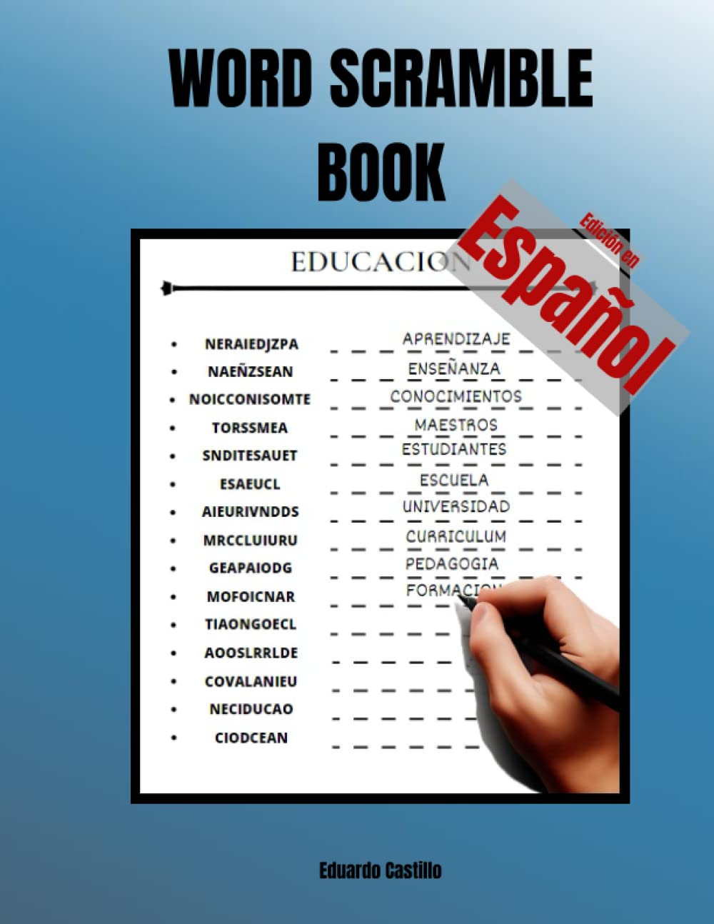 Word Scramble Book: Word Scramble Book Edición Español (Spanish Edition ...