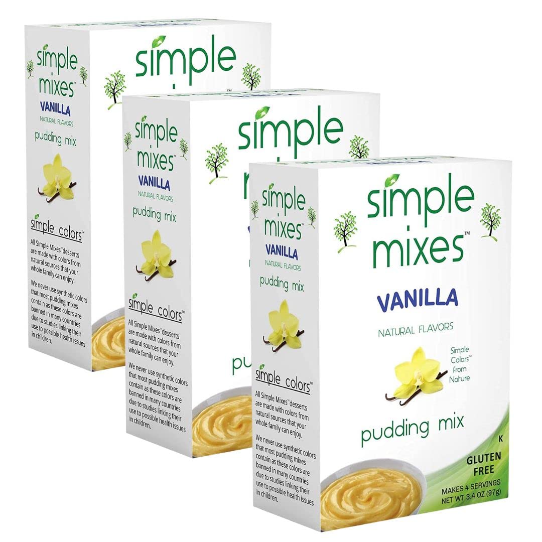 Amazon.com: Simple Mixes Natural Instant Pudding Mix, Vanilla, 3.4 ...