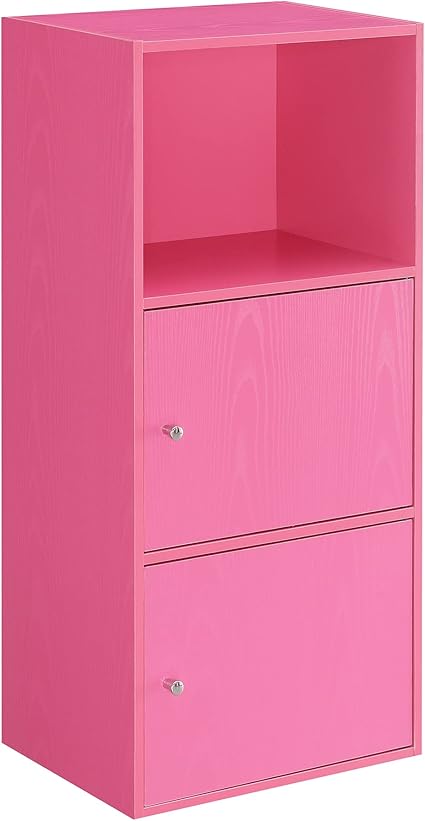 Amazon.com: Convenience Concepts Xtra Storage 2 Door Cabinet with Shelf ...