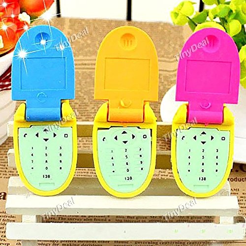 Creative Flip Phone Modeling Eraser for Kid - Assorted Color OSN-326344 ...