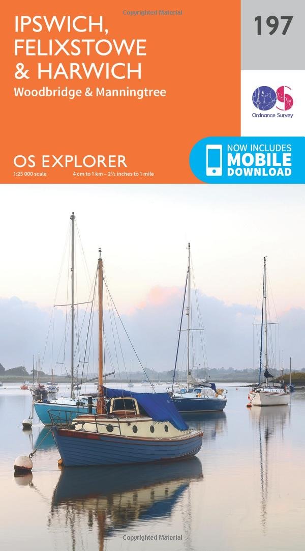 Ipswich, Felixstowe & Harwich Map | Woodbridge & Manningtree | Ordnance ...