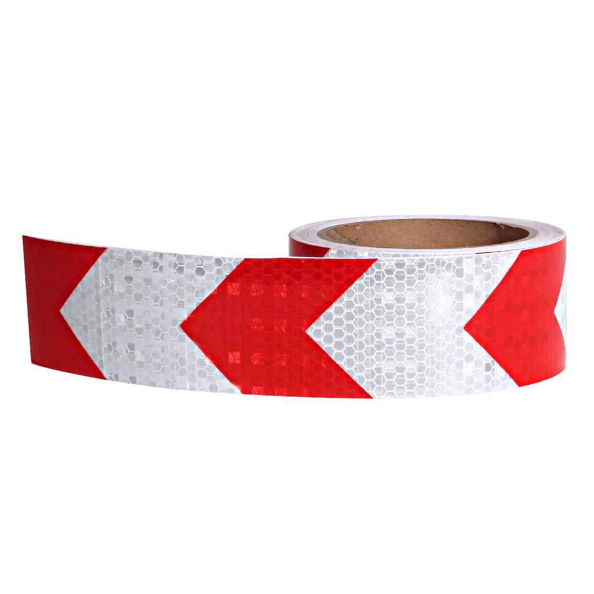 Snapklik.com : AISEY Reflective Safety Tape White & Red Waterproof High Visibility 2 In X 30 FT