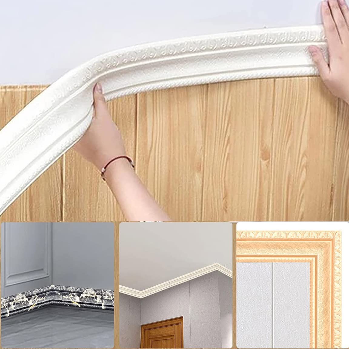 Decorative Wall Trim Patterns Wainscoting Frames, Ready To Install