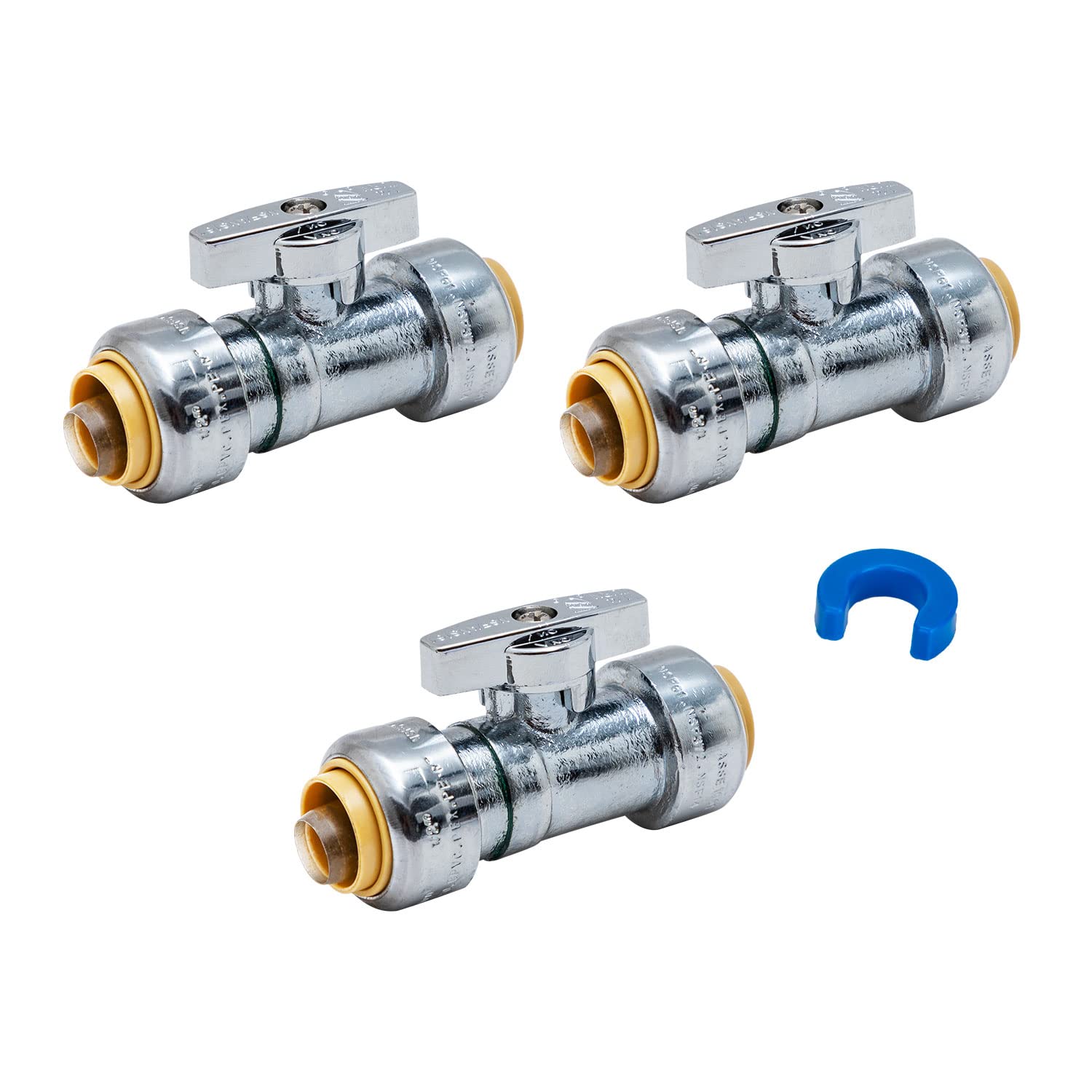 Amazon.com: SUNGATOR 1/2 Inch Dual Pushfit Straight Stop Valve, 1/2 ...