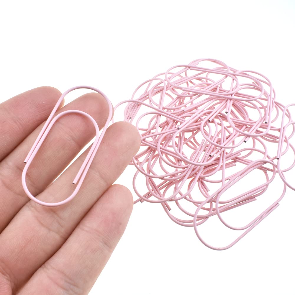 Amazon.com : HAHIYO Paper Clips 2 inches (50mm) Length Pink Wide ...