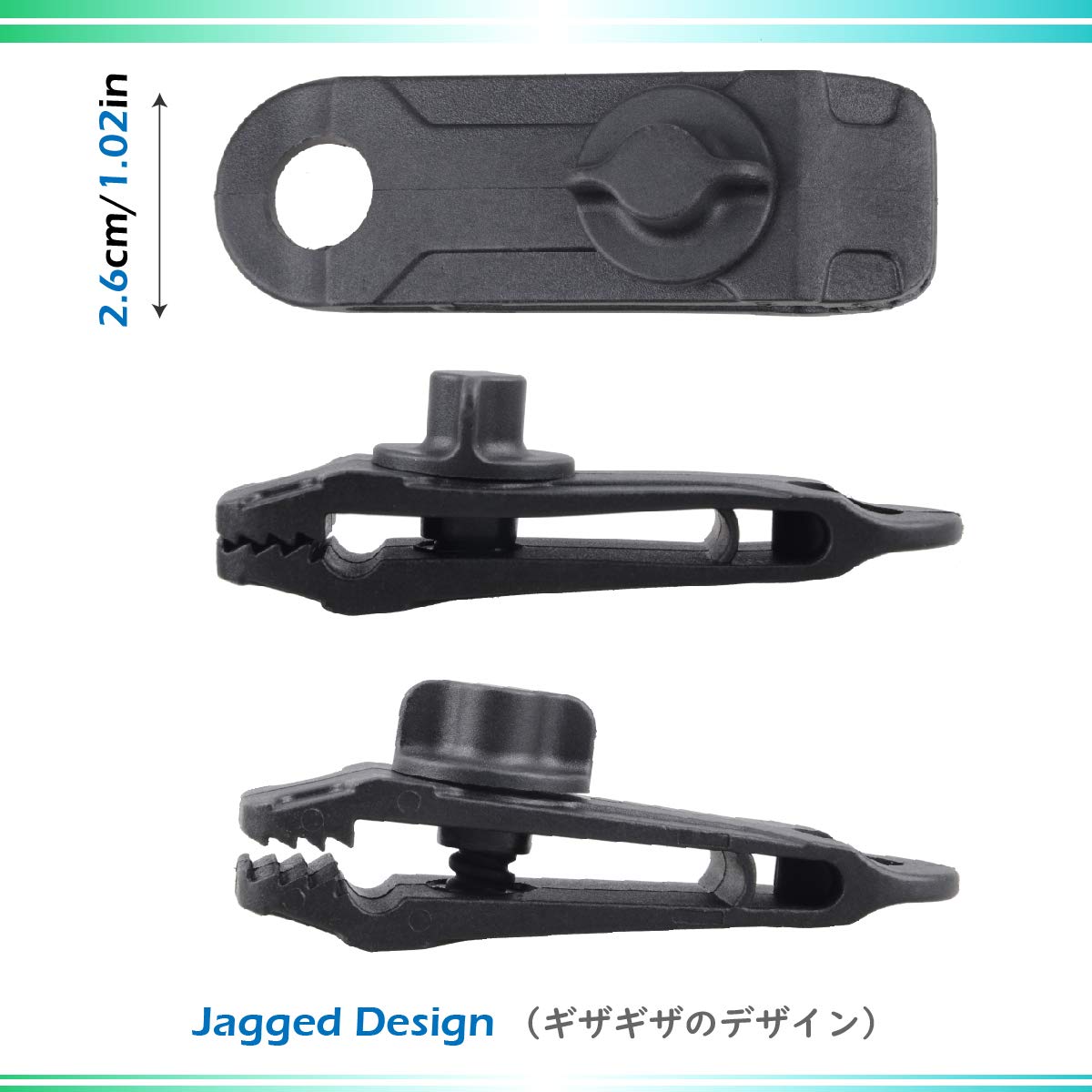 Snapklik.com : TRIWONDER 12pcs Tarp Clips Crocodile Tent Awning Clamps ...
