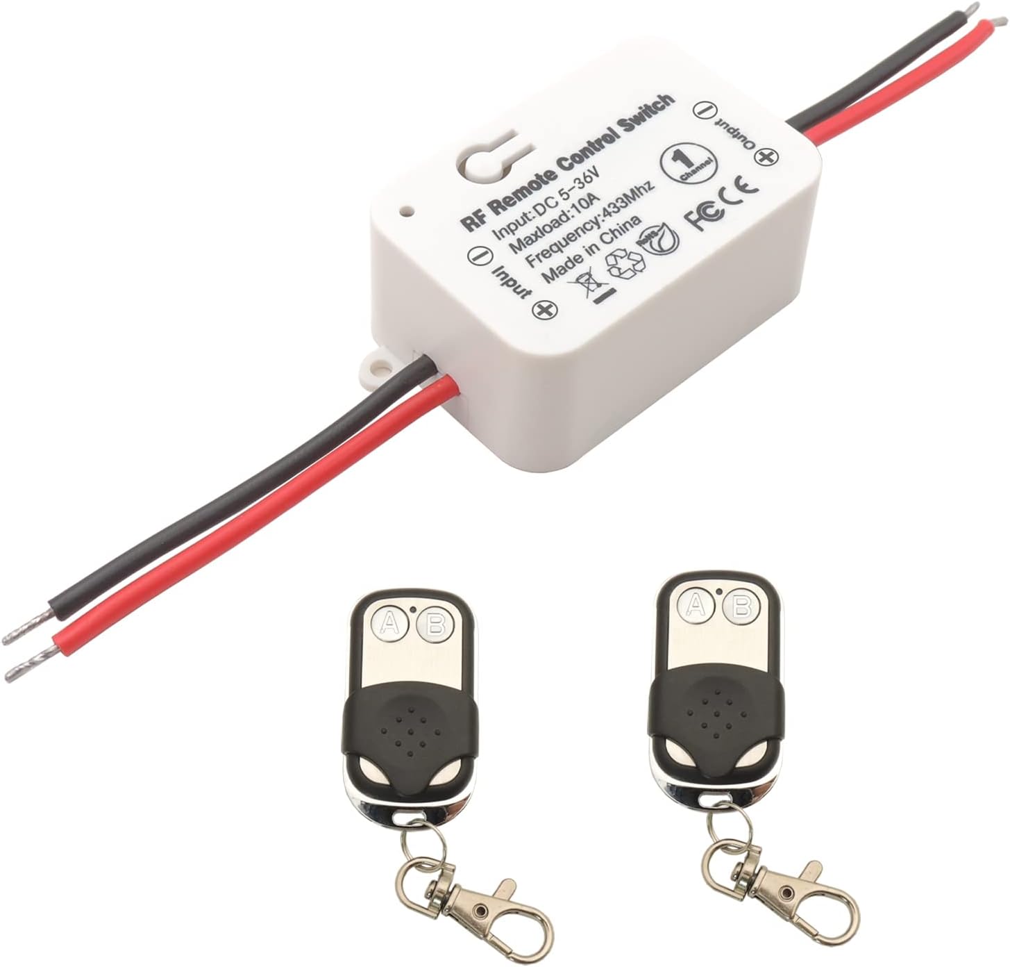 YETOR Remote Control Switch, DC 12V/24V/48V/72V/ 40A relay Remote ...