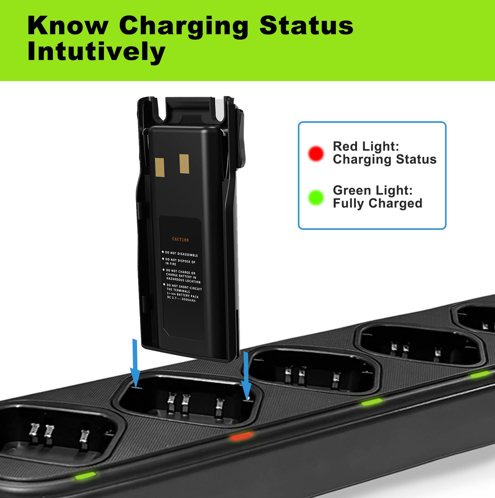 SAMCOM FPCN10A 6 Way Multi Unit Charger Battery Gang Charger for ...