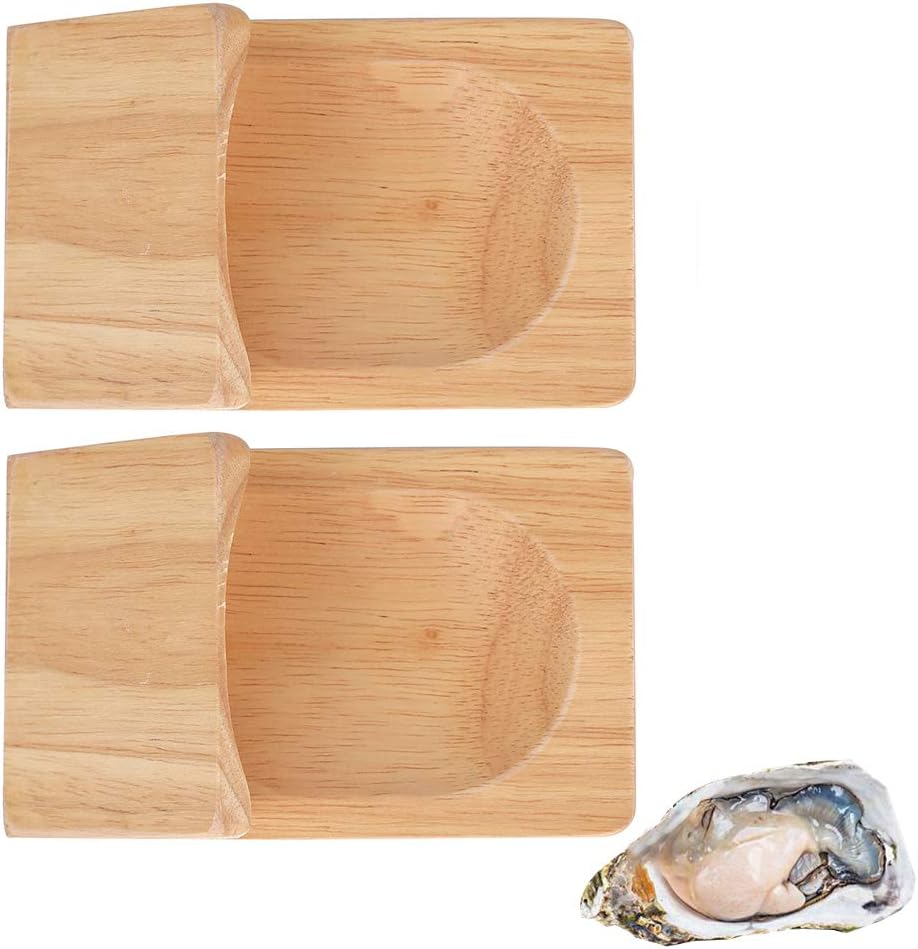 Amazon.com: 2 pack Easy Oyster Opener Shucking Tool Wooden Oyster ...