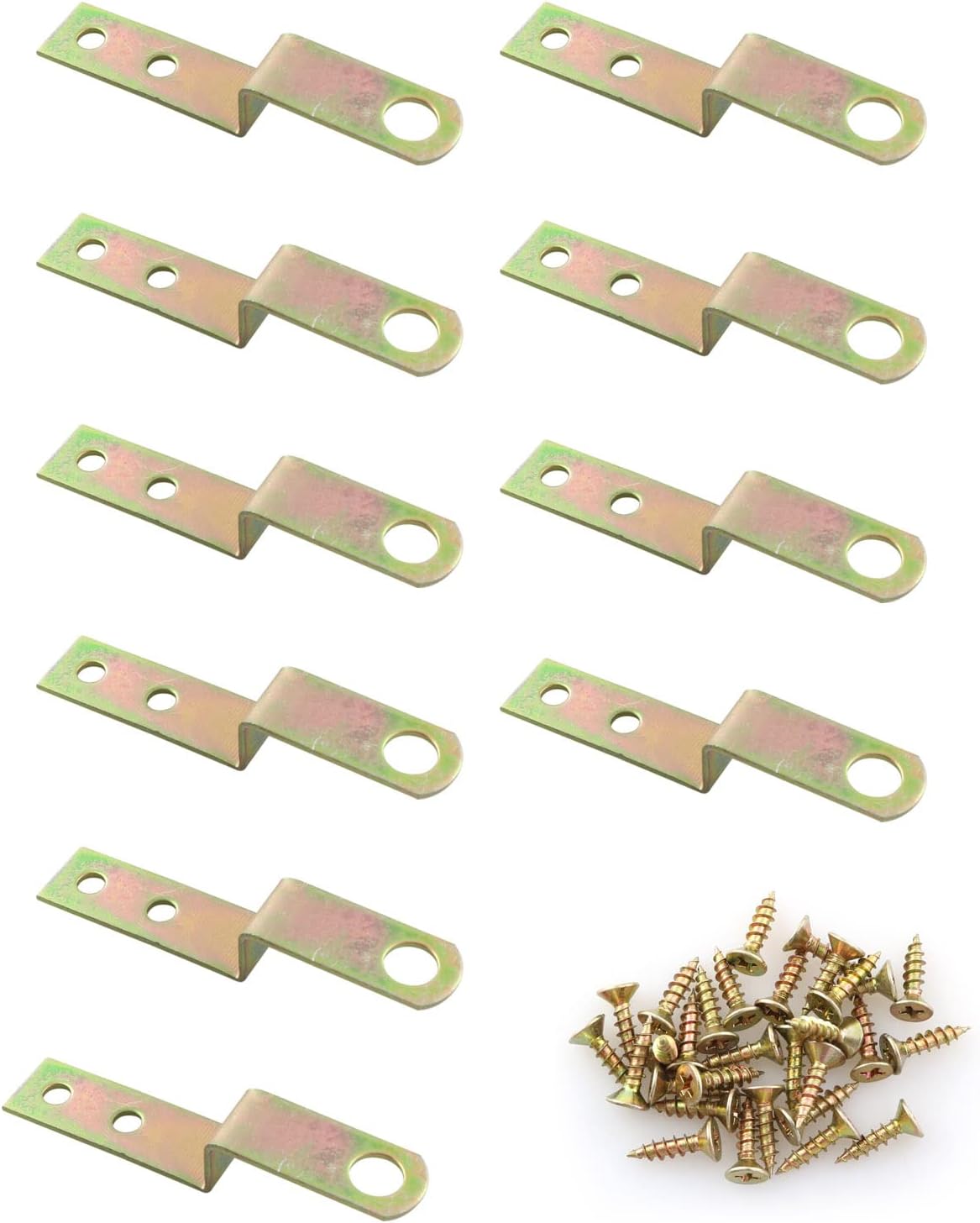 Amazon.com: WHYHKJ 10pcs Z Shape Picture Frame Braces Bracket ...