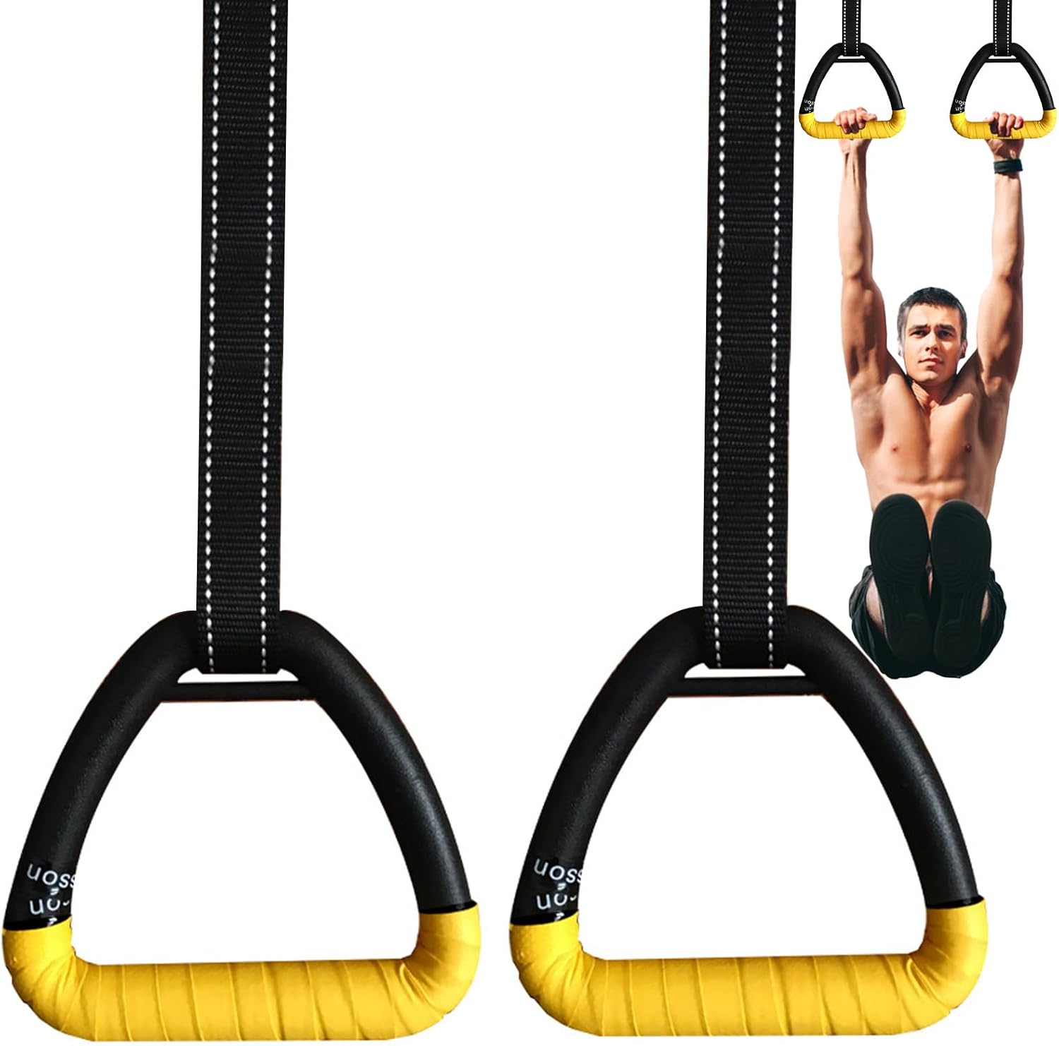Grapelet A Pair of Adult Rings, Fitness Rings Equipment, Pull-up Rings ...