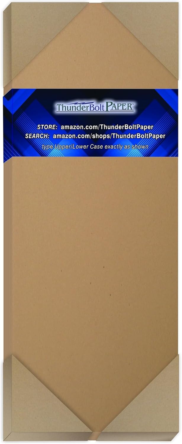 Amazon.com: 50 Brown Kraft Fiber 80# Cover Paper Paper Sheets - 4.25 X ...