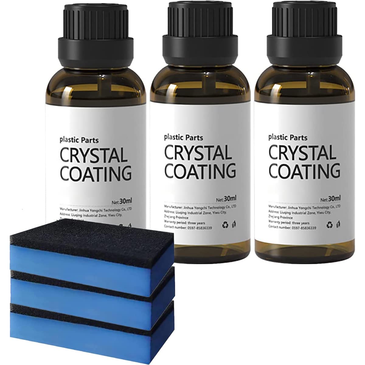 3Pack Plastic Parts Crystal Coating, Crystal Coating for Car, Car ...