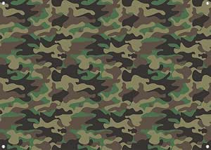 Amazon.com : Gorpic 9x6ft Fabric Camouflage Backdrops Banner Army Green ...